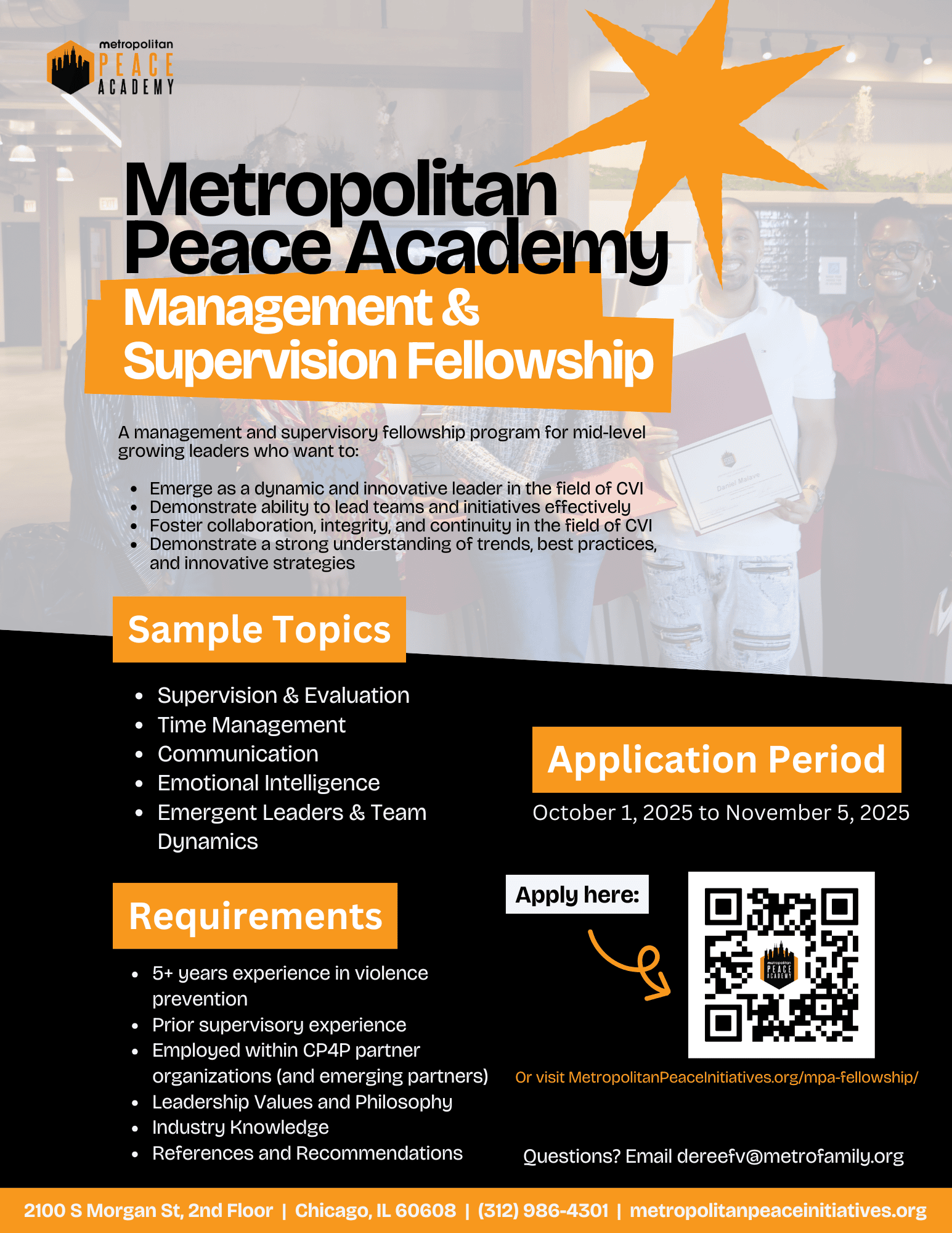 APPLY NOW: The Metropolitan Peace Academy Management and Supervision ...